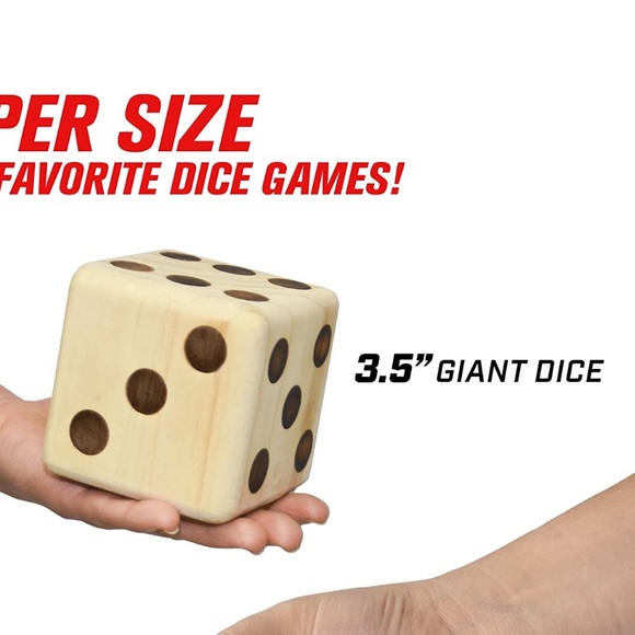 Urban Outfitters | Games | Nwot Gosports Giant Wooden Playing Dice Set ...